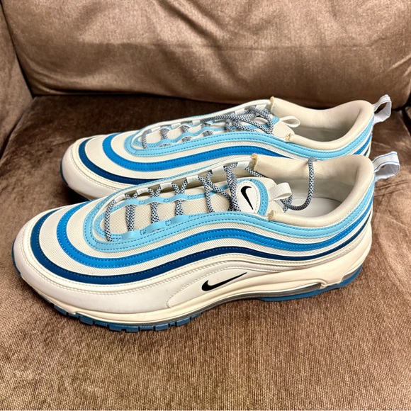 Nike | Shoes | Nike Air Max 97 In Blue And White | Poshmark